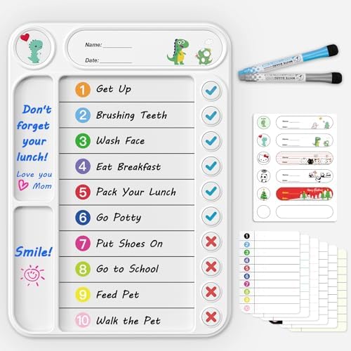 Navaris Magnetic Weekly Planner - Whiteboard Organiser with Magnetic ...