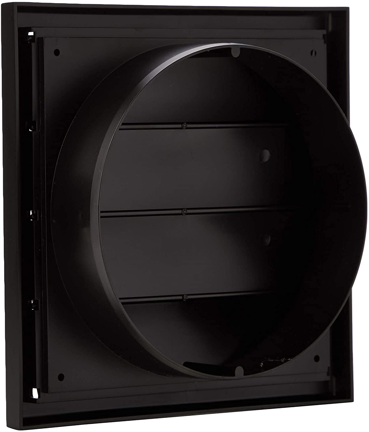 Blauberg Black Gravity Grille 150mm - 6 inch External Ducting Air Vent ...