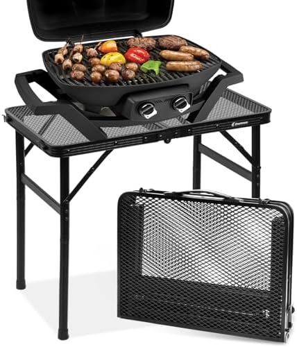 Amazon.com: Skyflame Folding Camping Table with Adjustable Height Legs ...
