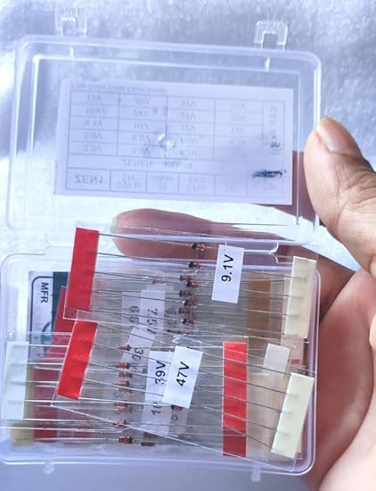 Techmahoday® PACK OF 100PICES-ZENER DIODE KIT, Assorted Assortment Box ...