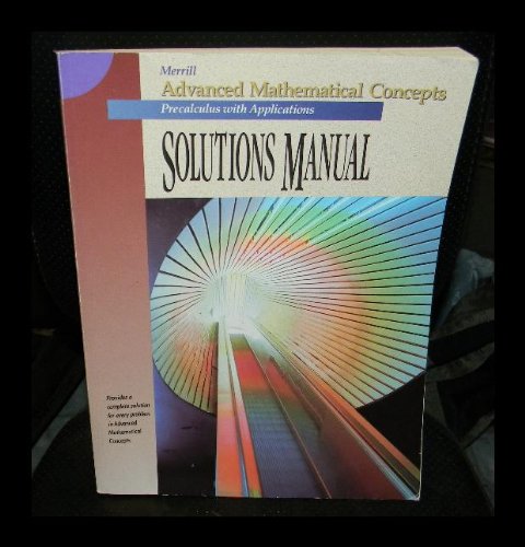 Amazon.com: Merrill Advanced Mathematical Concepts (1994) Solutions ...