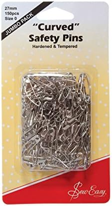 Prym 38 mm Safety Pins Curved with Coil Brass : Amazon.co.uk: Home ...