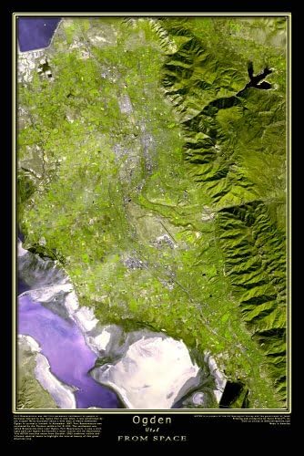 Amazon.com: Ogden, Utah From Space - Satellite Art Poster : Home & Kitchen