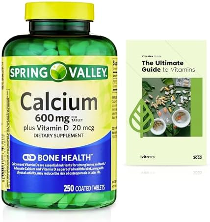 Amazon.com: Spring Valley Calcium Plus Vitamin D Tablets Dietary ...