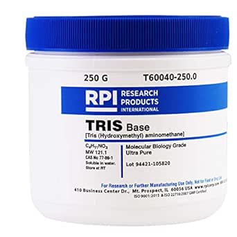 Tris Base Ultra Pure [Tris (Hydroxymethyl) Aminomethane], 250 Grams ...