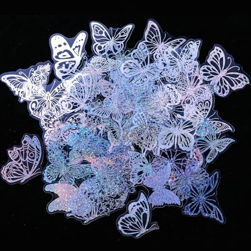 Amazon.com: 200 Pieces Holographic Glitter Stickers for Resin ...