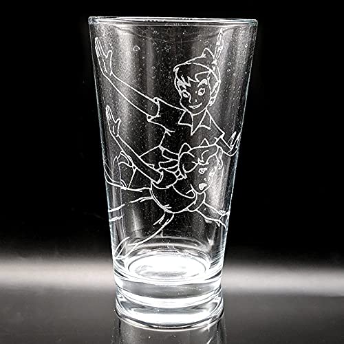 PETER PAN & WENDY Engraved Pint Glasses Inspired by Peter Pan Great ...