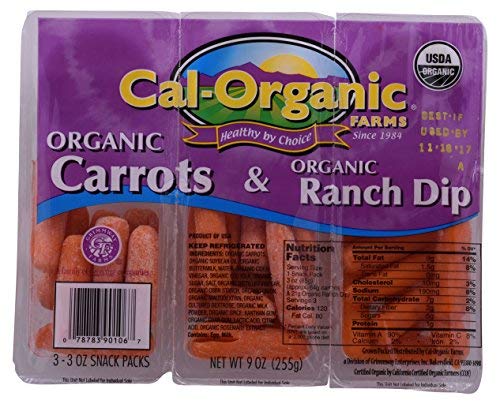 Amazon.com: Cal Organic Organic Carrots with Dip, 3 OZ : Grocery ...