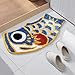Amazon.com: Feblilac Cute Fish Bath Mat, Japanese Koi Flag Soft ...
