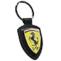 Amazon.com: HAOHIYO Scuderia Ferrari F1 Leather Shield Keychain, Black ...