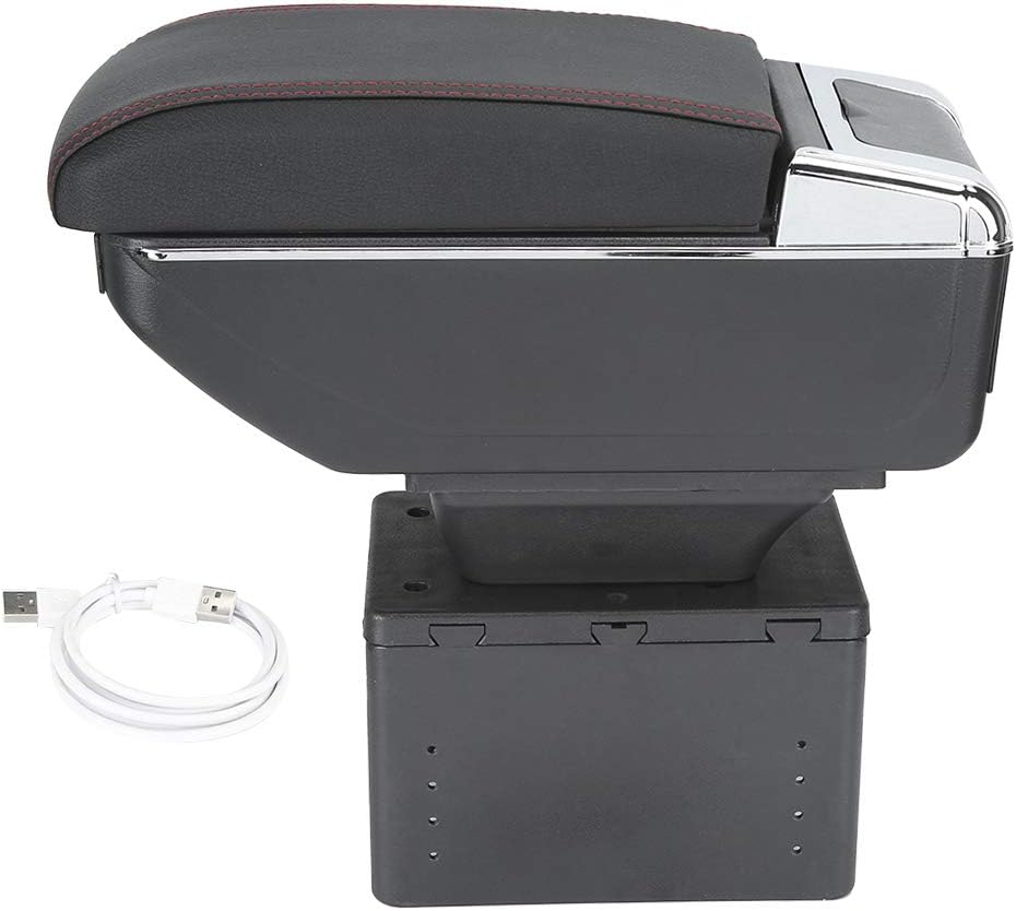 Armrest Box, Universal Car Center Console Armrest Box Container Storage ...
