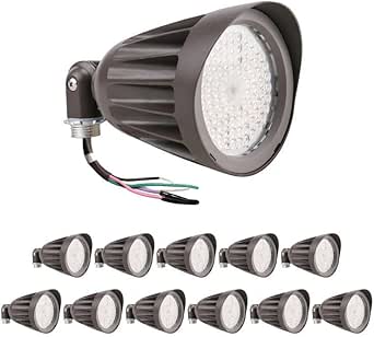OSTEK 25W LED Bullet Spotlight Flood Light, 3CCT Selectable LED ...
