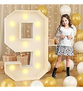 Amazon.com: 4ft Light Up Numbers Marquee 50 Numbers with Lights White ...