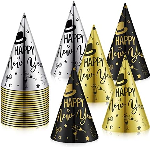 Amazon.com: Windy City Novelties Happy New Year Tiaras Hats in Assorted ...