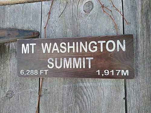 Amazon.com: Mount Washington Summit Shabby Painted Wood Sign Hiker ...