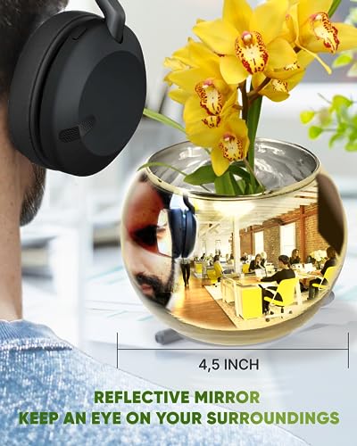 Snapklik.com : Skywin Convex Mirror Vase Gold Cubicle Decorations - 4.5 ...