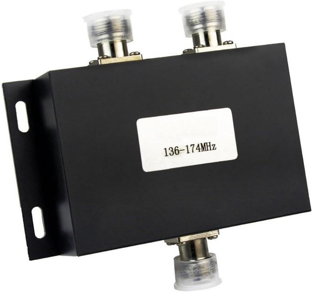 2 Way VHF Antenna Power Splitter Radio Repeater Power Divider for Radio ...