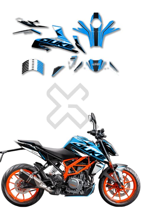 Grayfixx Duke 200 Bs6 Full Sticker | Duke 250 Full Body Sticker ...