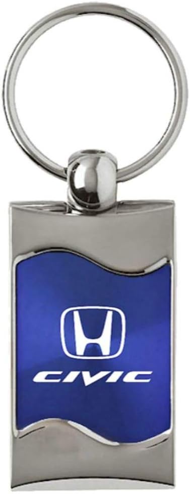 Amazon.com: AU-TOMOTIVE GOLD Brushed Metal Key Ring for Honda Civic ...