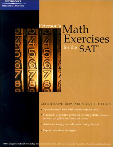 Amazon.com: Peterson's Math Exercises for the Sat (Arco Academic Test ...