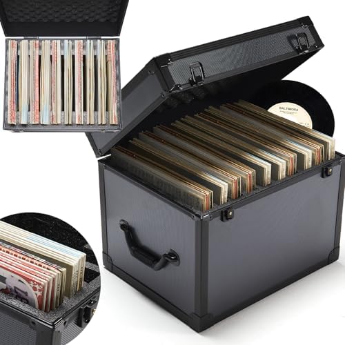 Amazon.com: DocSafe Vinyl Record Storage Box with Lock,Fireproof＆Water ...