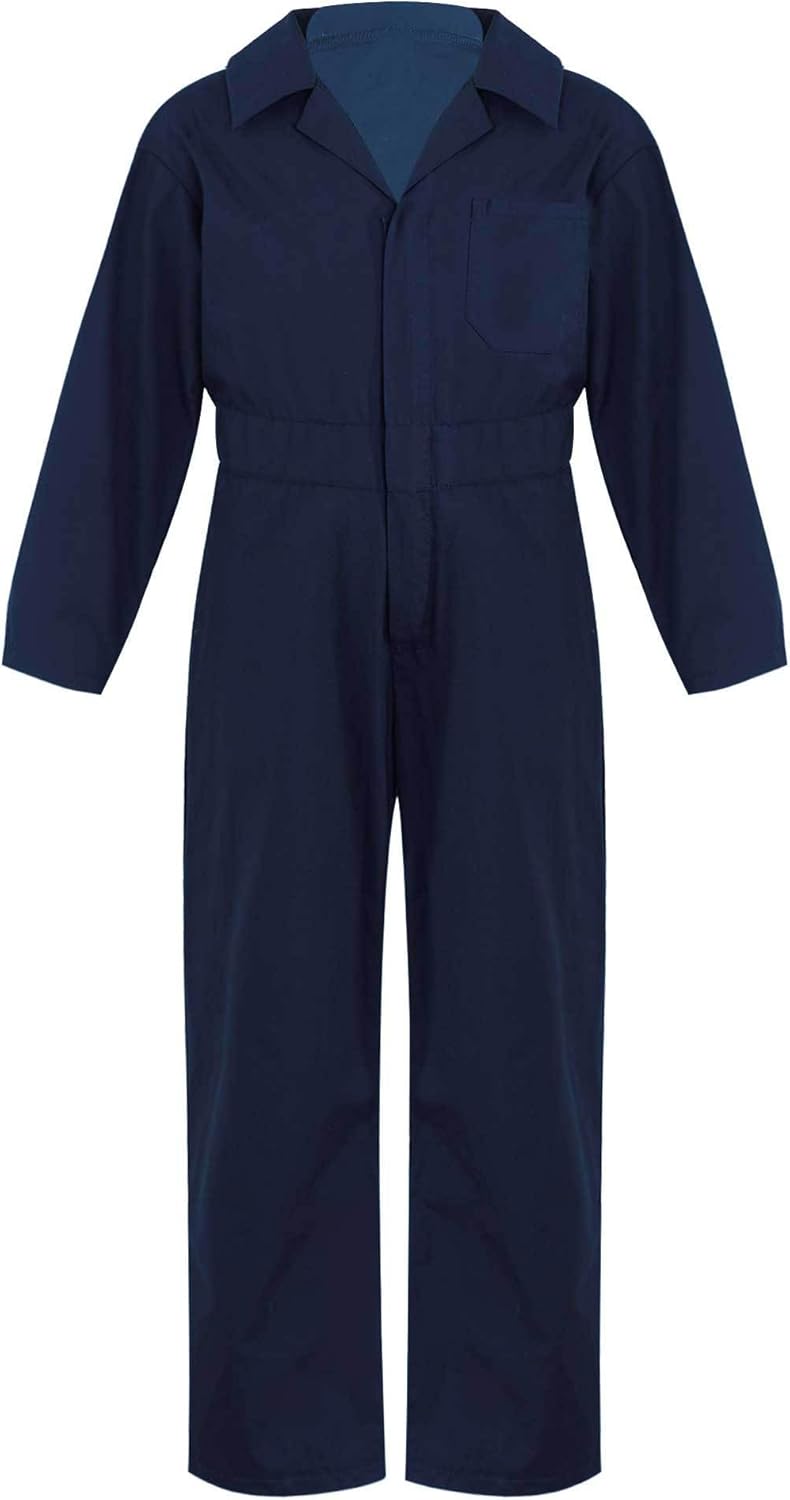 Amazon.com: ACSUSS Kids Boys Mechanic Costume Coverall Flight Suit ...