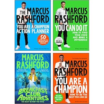 Marcus Rashford 4 Books Collection Set (You Are a Champion, You Can Do ...