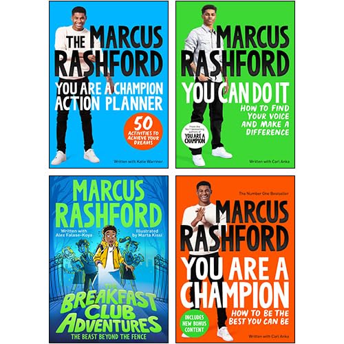 Marcus Rashford 4 Books Collection Set (You Are a Champion, You Can Do ...