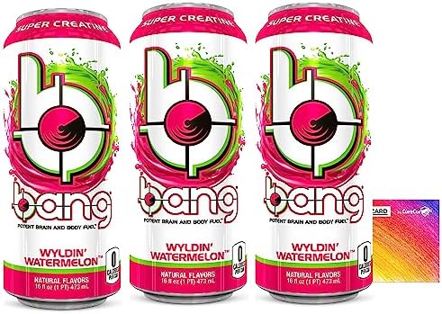 Amazon.com : Bang-Energy Drink Three (3) Cans 16Fl oz Sugar-Free ...