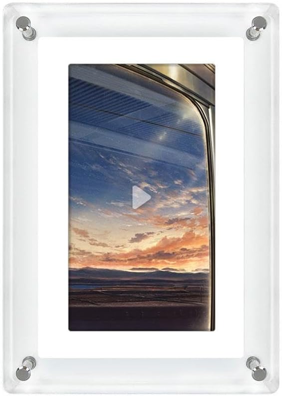Amazon.com : 5 Inch Acrylic Video Picture Frame with 4GB Memory and ...