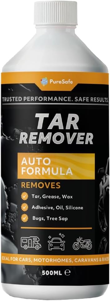 PureSafe Professional Tar & Glue Remover 500ml Powerful Formula Removes ...