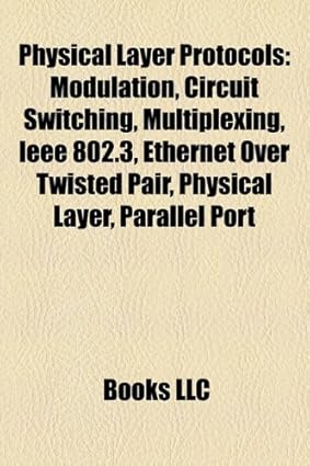 Physical Layer Protocols: Modulation, Circuit Switching, Multiplexing, IEEE 802.3, Ethernet Over ...