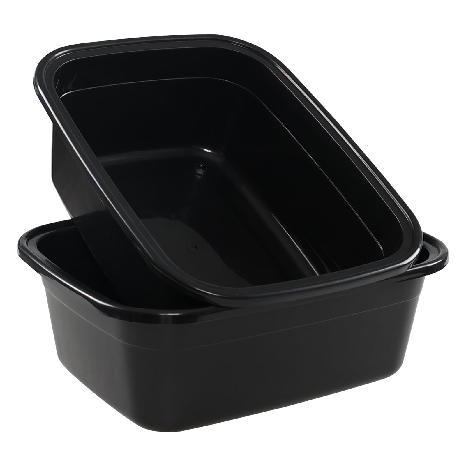 Amazon.com: Haodehen 18 Quart Large Plastic Washing Basin, Black ...