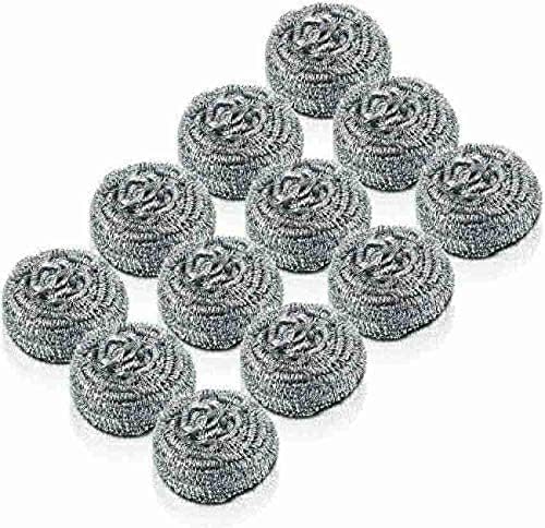 Stainless Steel Scouring Pads, Kitchen and Bathroom Cleaning Scrubbers ...