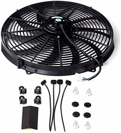 Amazon.com: 16 Inch Universal Slim Fan Push Pull Electric Radiator ...