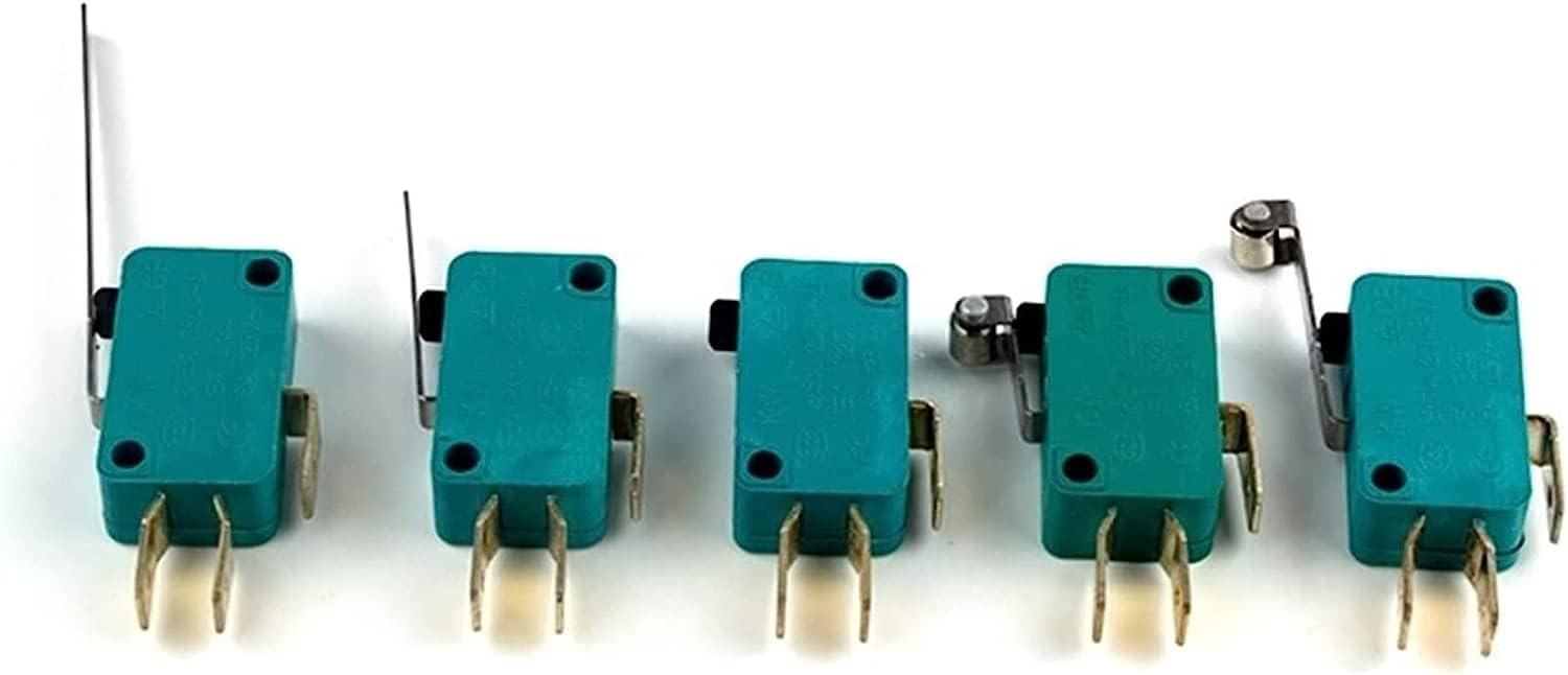 ZZZZS Limit Switch 5Pcs Micro Limit Switches 16A 250V 125V NO+NC 6.3mm 3 Pins SPDT Micro Switch ...
