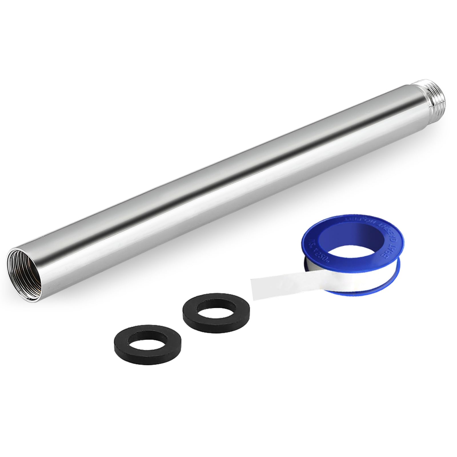 Nuodan Shower Head Extension Arm, Solid Stainless Steel Shower Pipe ...