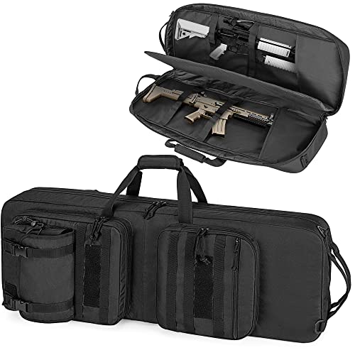 Snapklik.com : DSLEAF 36 Double Soft Rifle Case, Padded Rifle Backpack