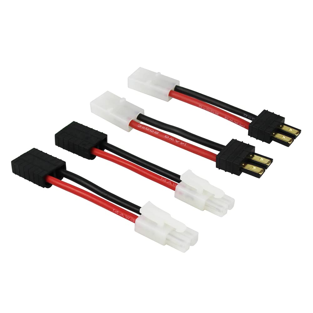 Amazon.com: rflaueo 4pcs Compatible with TRX to Plug for Tamiya Male ...