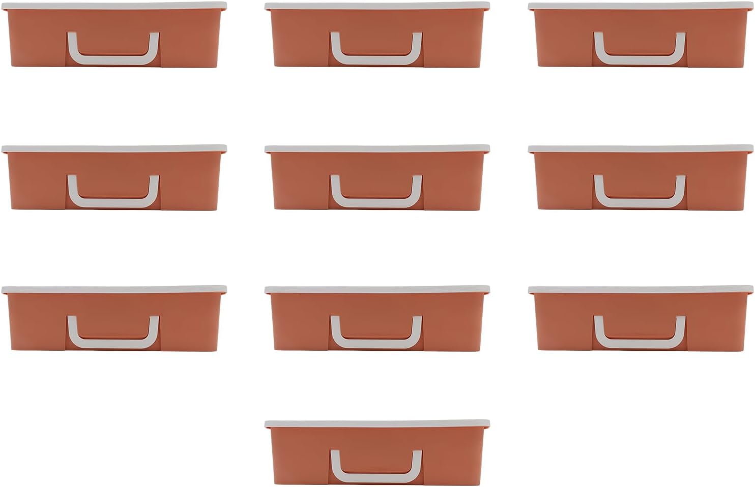 Amazon.com: LOHISHILO 10 Pcs File Box with Lid, Small Plastic Box Flat ...