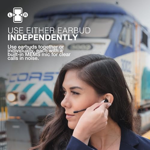 JLab Work Buds True Wireless Earbud Headset, Bluetooth Earphones with ...