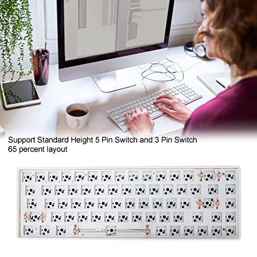 Garsent 65% RGB Modular DIY Mechanical Keyboard, 68 Keys Wireless DIY ...