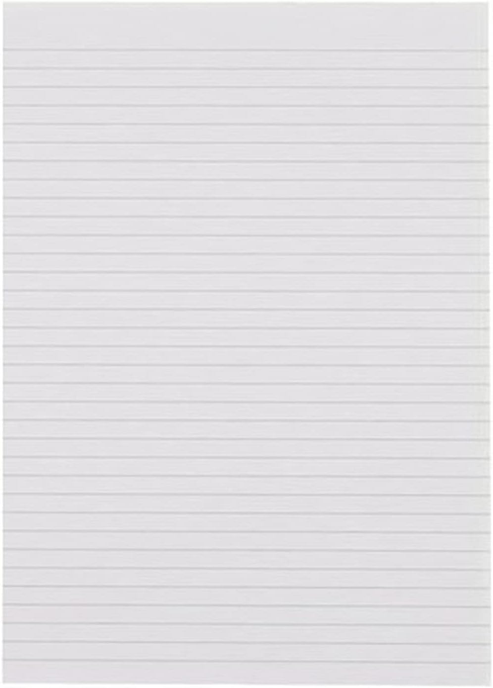 5 Star Office Memo Pad Headbound Feint Ruled 80 Sheets A4 White [Pack ...