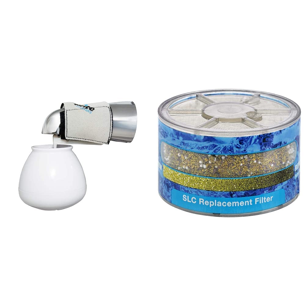 Sprite Showers Ball Bath Filter (White) and Slim-Line Shower Filter ...