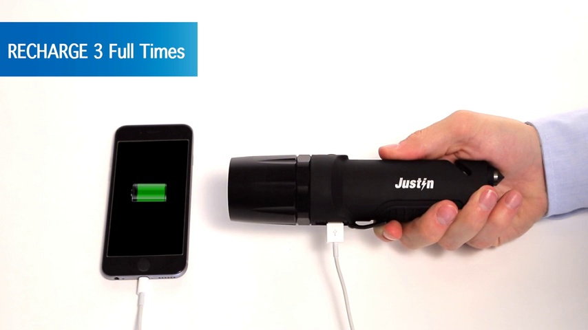 Watch Justin Power JF-500-5200 5,600 mAh Waterproof LED Flashlight with ...