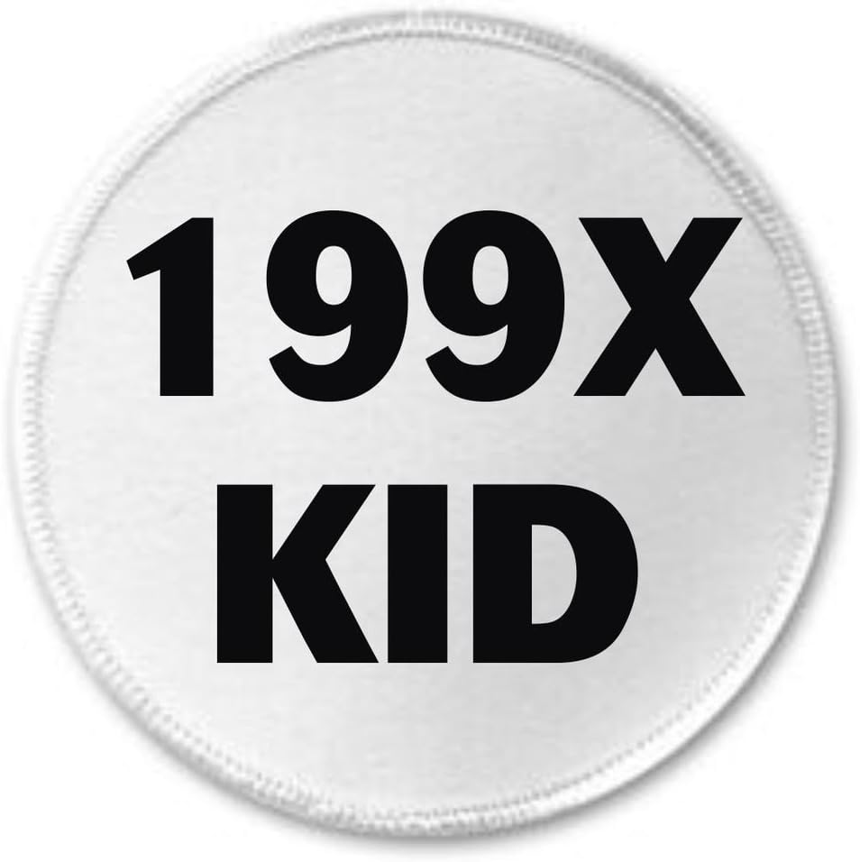 Amazon.com: 199X KID – Nineties Child 90s 3" Sew On Patch : Clothing ...