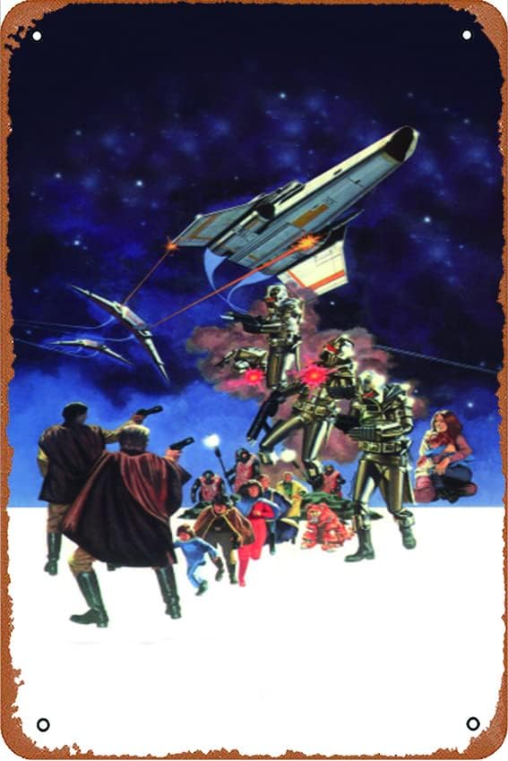 Amazon.com : Battlestar Galactica 1979 tv poster Retro tin Sign Wall ...