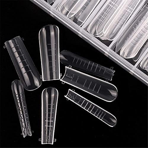 Amazon.com: 120pcs Nail Extension Form Tips Poly Extension Gel Dual ...