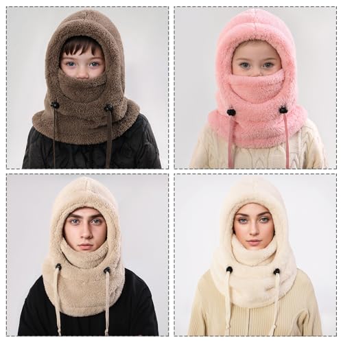 FIRITHYC Cagoule de ski pour enfants, couvre-visage coupe-vent en ...