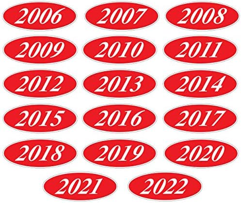 Amazon.com: EZ-Line Oval Model Windshield Year Stickers for Car Windows ...